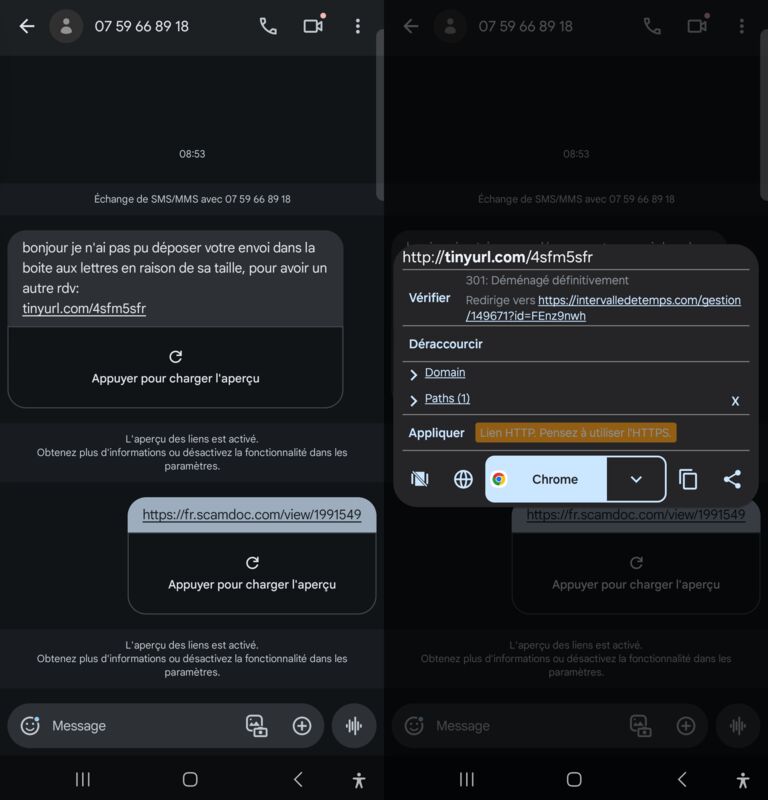 Tinyurl.com | 07 59 66 89 18 | 1 signalement | 1 commentaire